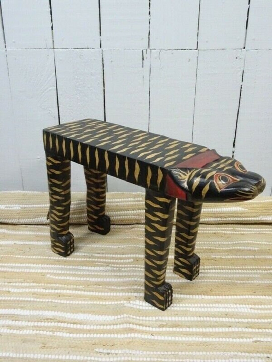 Cat Coffee Table Gold Brown Red Small - Etsy