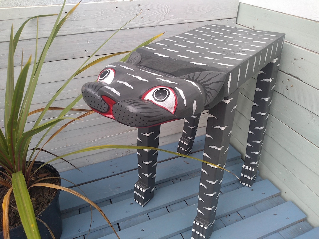 Cat Coffee Table Side or Occasional Table Quirky Hand Made in Bali ...