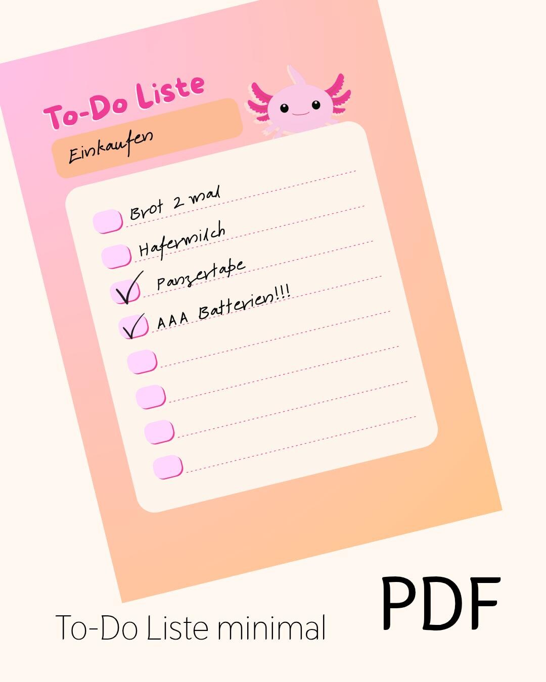 Minimal To-do List | Calm Task List PDF | Adhd-friendly | Printable ...