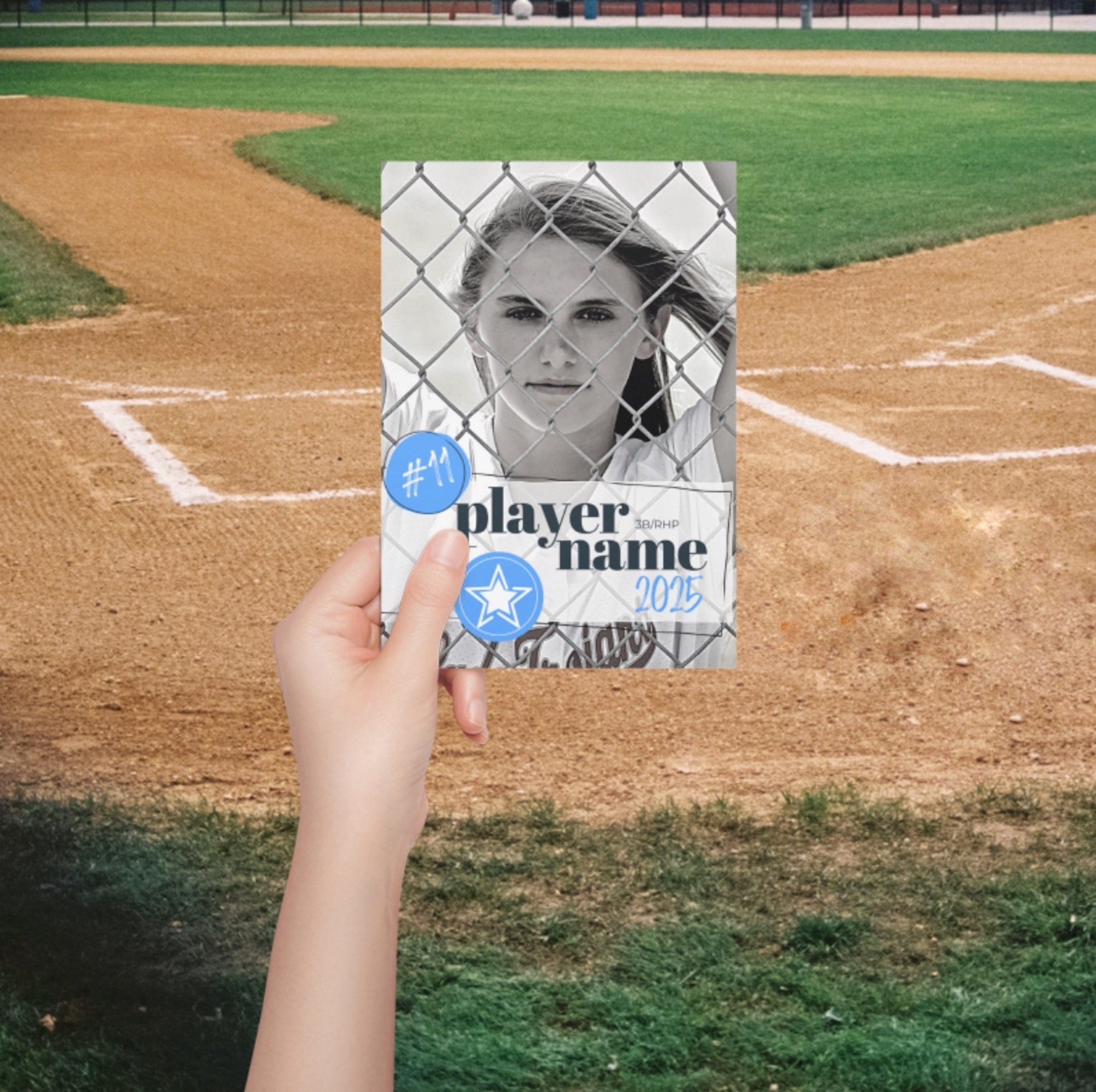 Sports Resume Player Profile College Recruiting Double Sided 5x7 ...