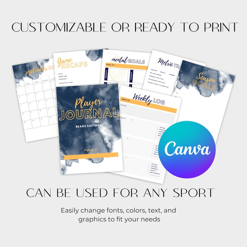 Softball Pitcher's Notebook Baseball Athlete Training - Etsy