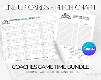 Fastpitch Softball Baseball Pitch Chart Custom Printable File Digital ...