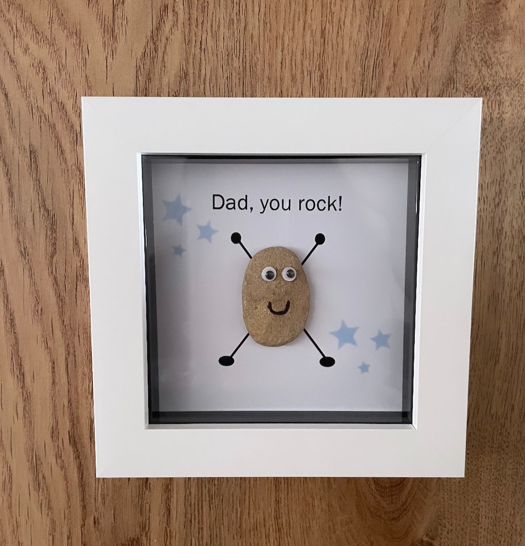 Quirky Dad You Rock Pebble Box Frame / Father’s Day / Birthday Gift ...