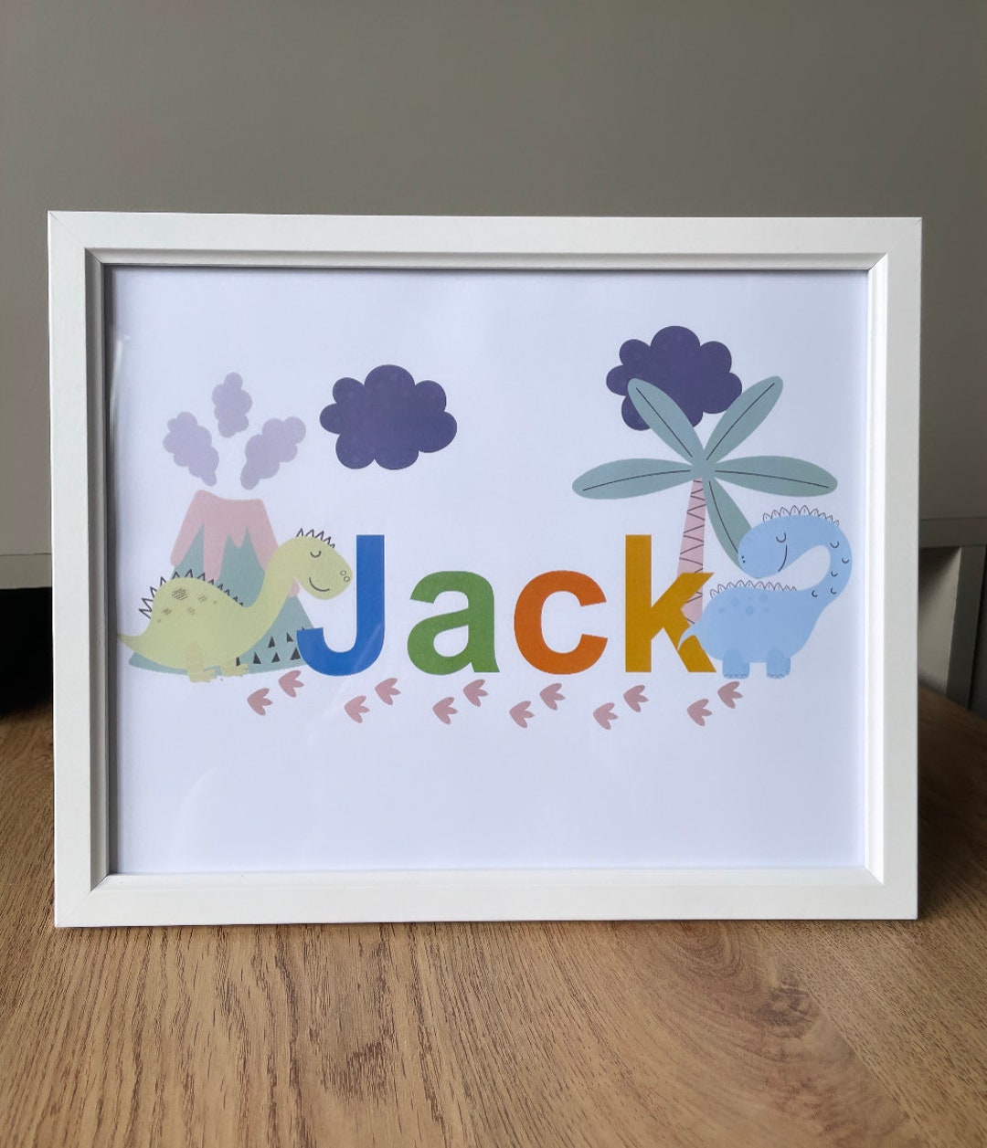 Personalised Framed Name Print / Birthday Gift / New Baby Gift - Etsy