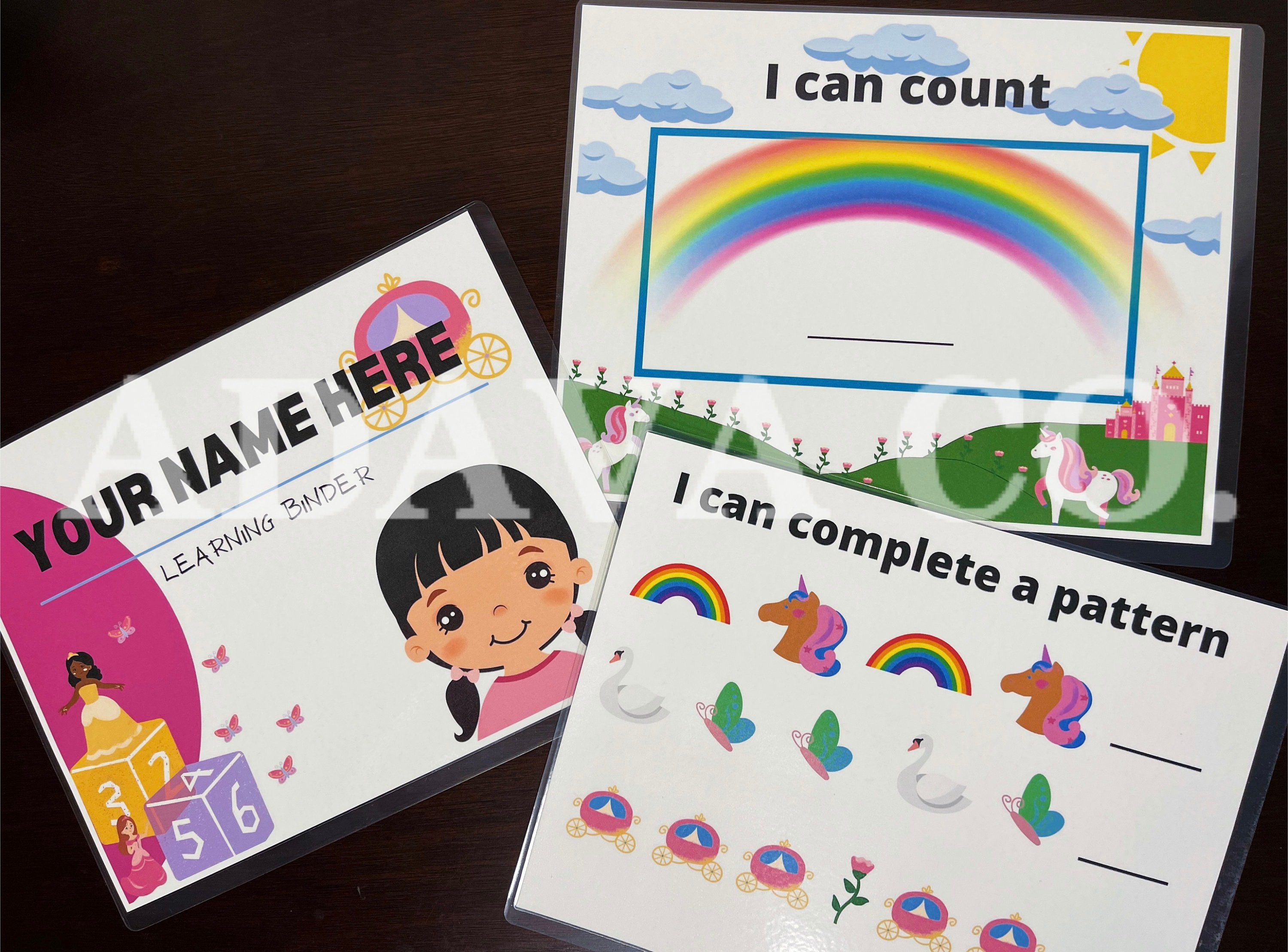 Toddler Preschool Learning Binder, Pre-k to Kindergarten Level, Age 2 ...