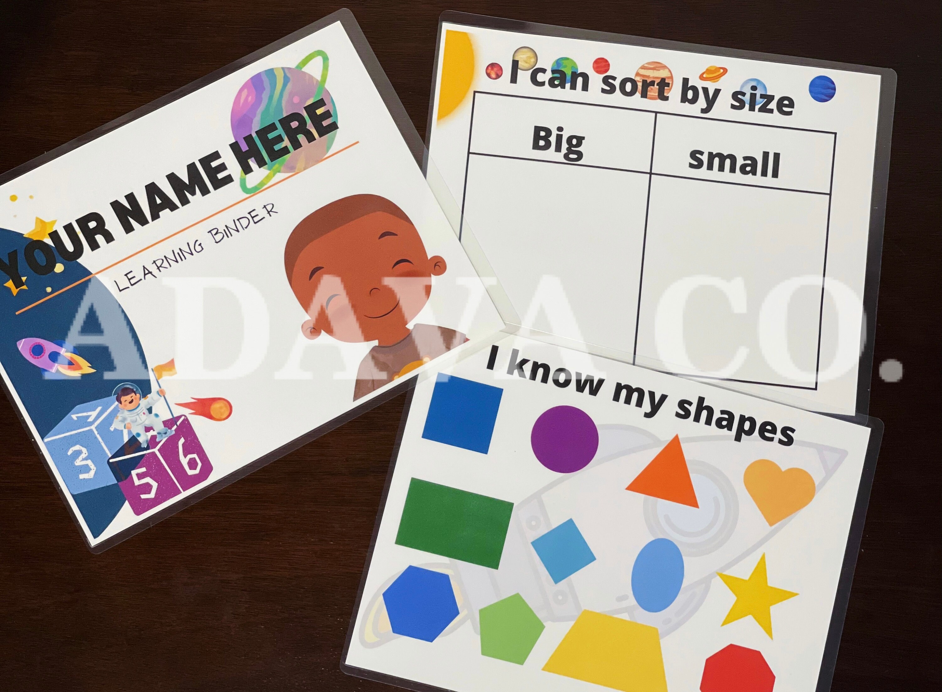 Toddler Preschool Learning Binder, Pre-k to Kindergarten Level, Age 2 ...