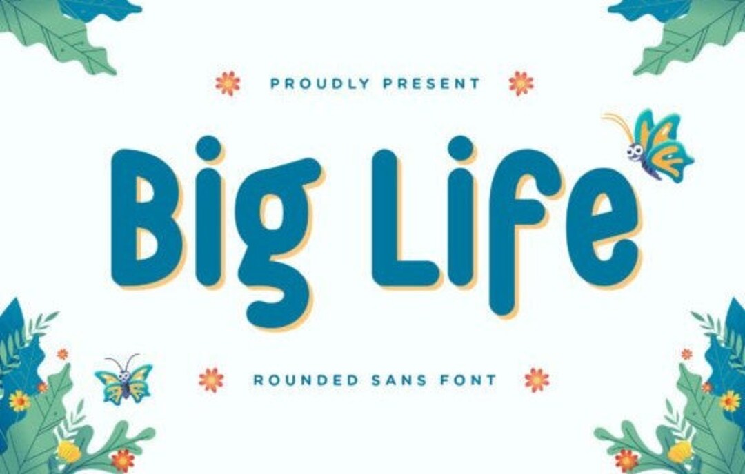 Big Life Font, Minimalist Font, Cricut Fonts, Casual Font, Modern Font ...