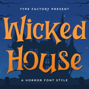 Wicked House Font, Handwritten Font, Swash Font, Calligraphy Font ...