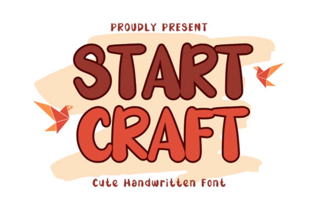 Start Craft Font, Sans Serif Fonts, Classy Fonts, Handwritten Font ...