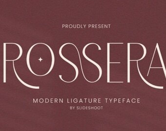 Rossera Font, Minimalist Font, Cricut Fonts, Casual Font, Modern Font ...