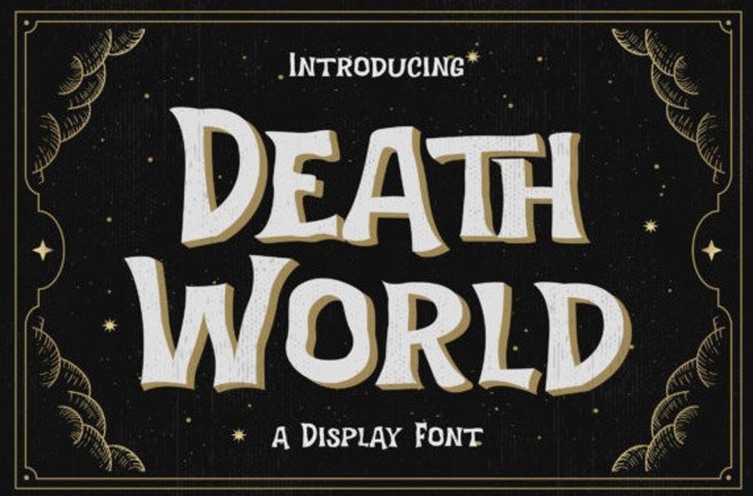 Death World Font, Minimalist Font, Cricut Fonts, Casual Font, Modern ...