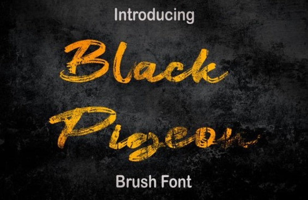 Black Pigeon Font, Bold Font, Classic Font, Script Font, Vintage Font ...