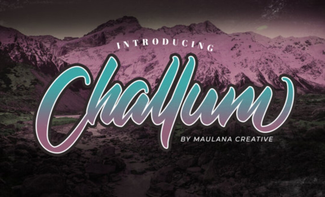 Challum Font, Cricut Font, Display Font, Fonts for Cricut, Script Font ...