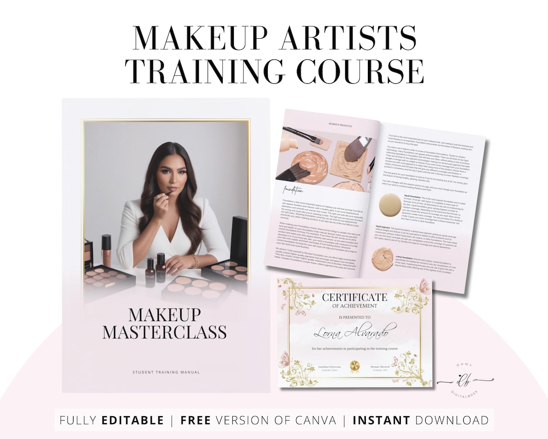 Makeup Artist Training Course, Makeup Artist Training Manual, Training ...