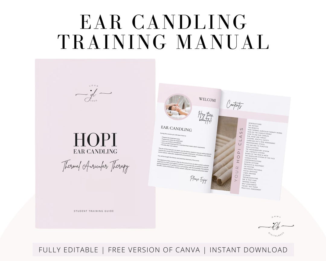 Hopi Ear Candling Training Manual, Online Ear Candling Course, Thermal ...