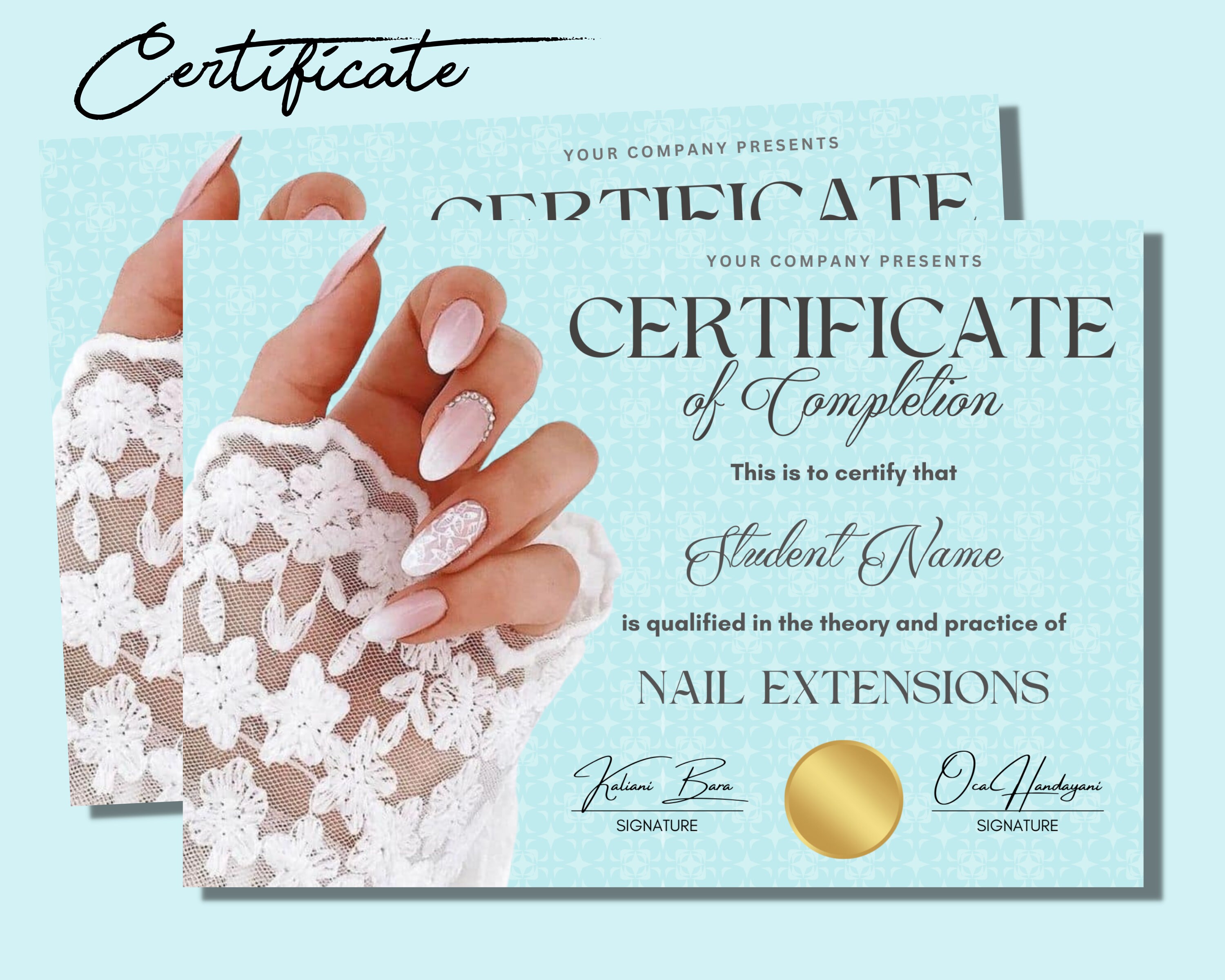 Nails Training Editable Templates, Nail Extensions Flyer, Nail Art ...