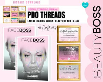 PDO Threads Training Manual, PDO Threads Mapping, Training & Mapping, Aesthetics Treatments ...