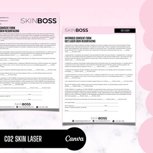 CO2 Laser Consent Form, Informed Consent, Laser Skin Therapy, Laser ...