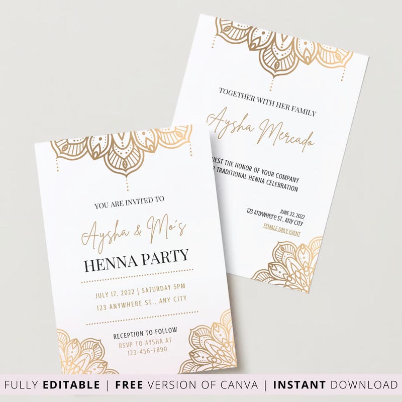 Henna Party - Etsy