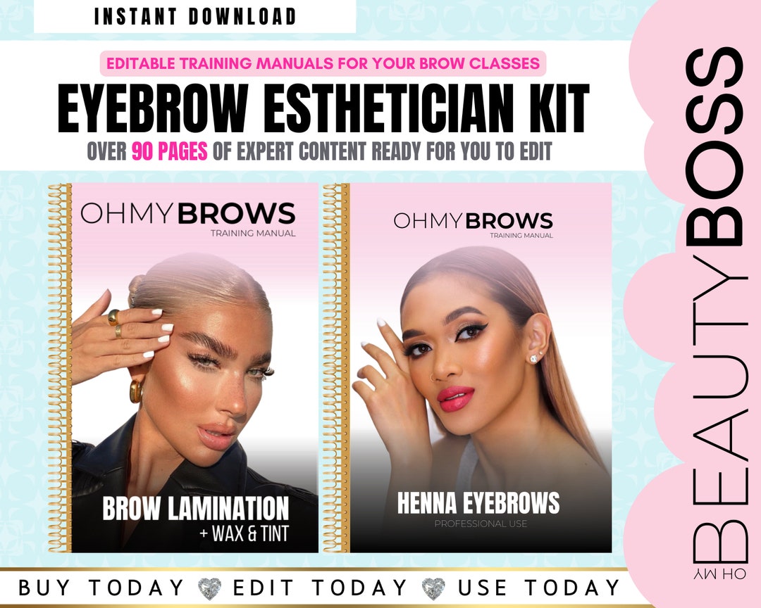 Brow Lamination Manual Brow Training Manuals Henna Brows - Etsy