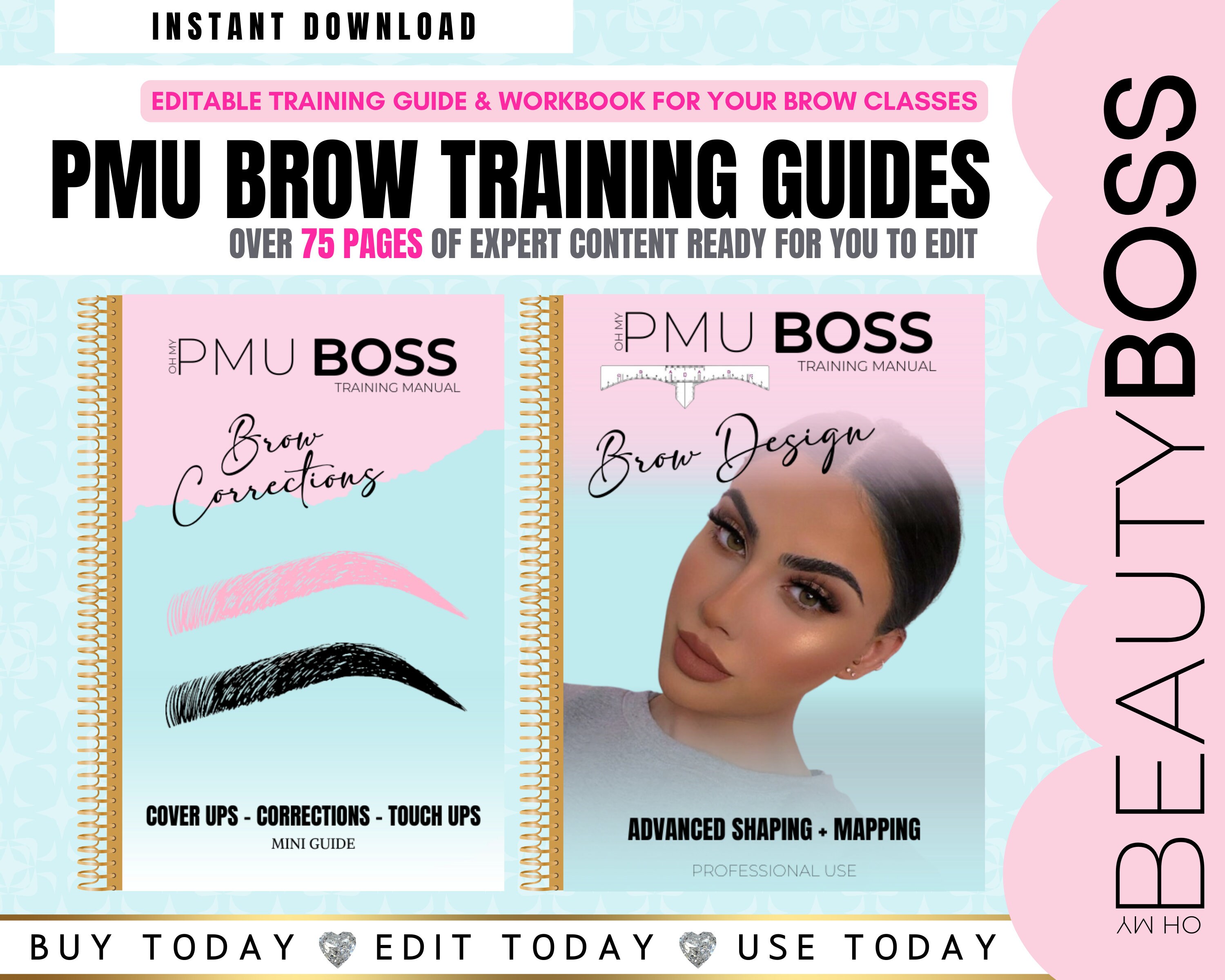SPMU Brows Training Guides, Advanced Brow Mapping, Microblading ...