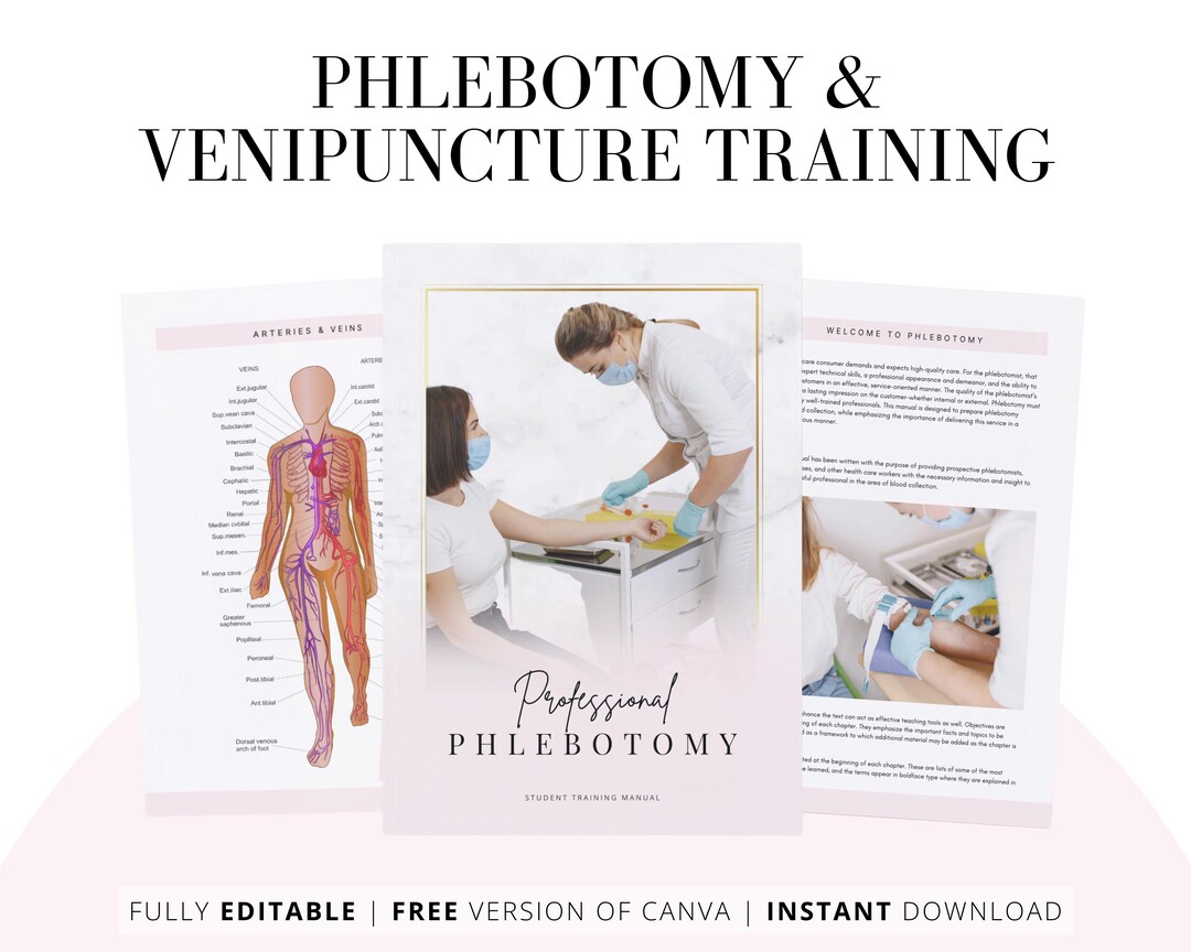 Phlebotomy & Venipuncture Training Manual, Cosmetic Aesthetic ...