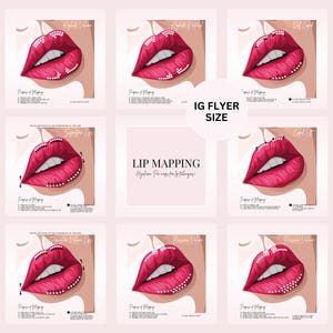 Hyaluron Pen Lip Mapping Guides, Lip Map Techniques, Russian Lips ...