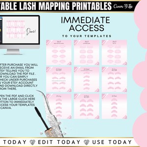 Lash Map Social Media Posts, Lash Mapping Guides, IG Lash Maps ...