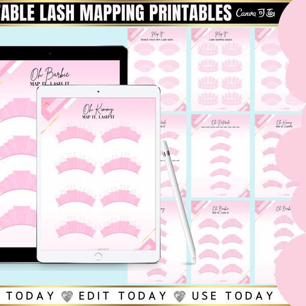 Diy Lashes Map - Etsy