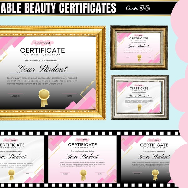 Beauty Certificates - Etsy