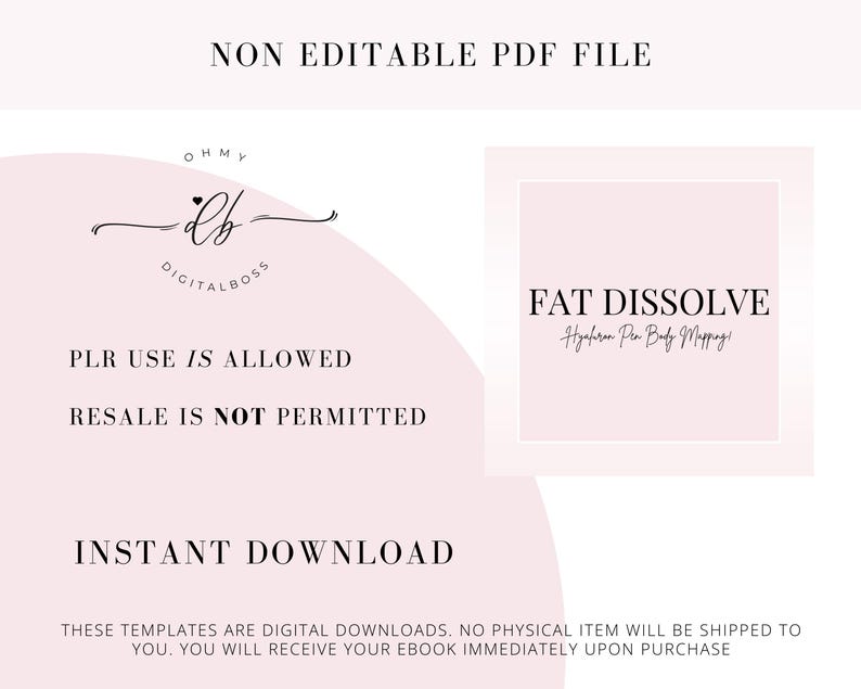 Fat Dissolve Mapping Guide, Body Mapping Instructions, Dosages, Fat Dissolving PDF, JPG, Instant ...