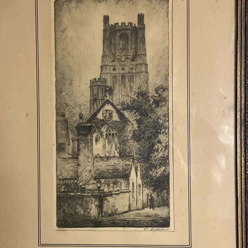 Featherstone Robson 1920s Hand Signed Etching of Ely Cathedral - Etsy