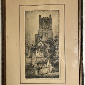 Featherstone Robson 1920s Hand Signed Etching of Ely Cathedral - Etsy