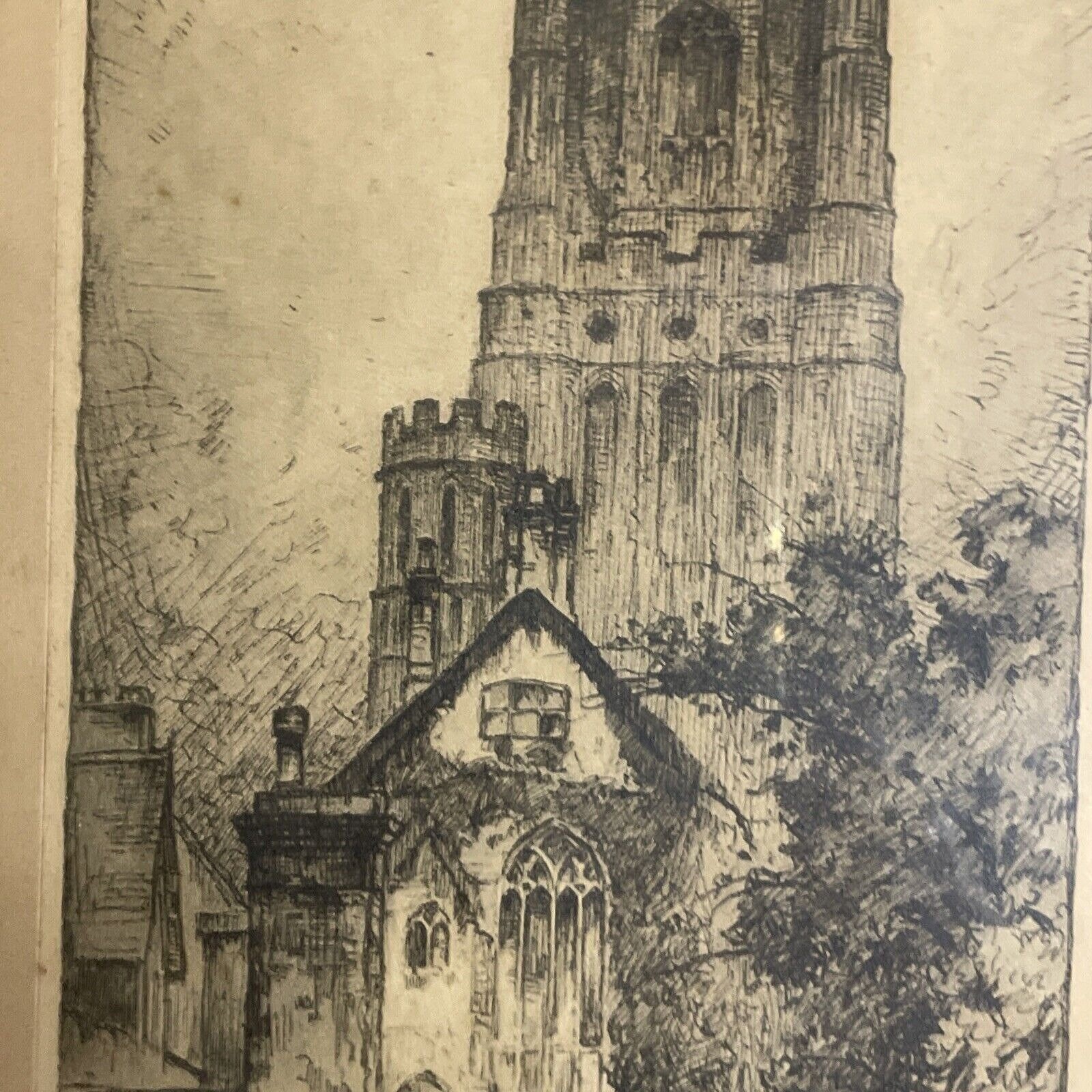 Featherstone Robson 1920s Hand Signed Etching of Ely Cathedral - Etsy