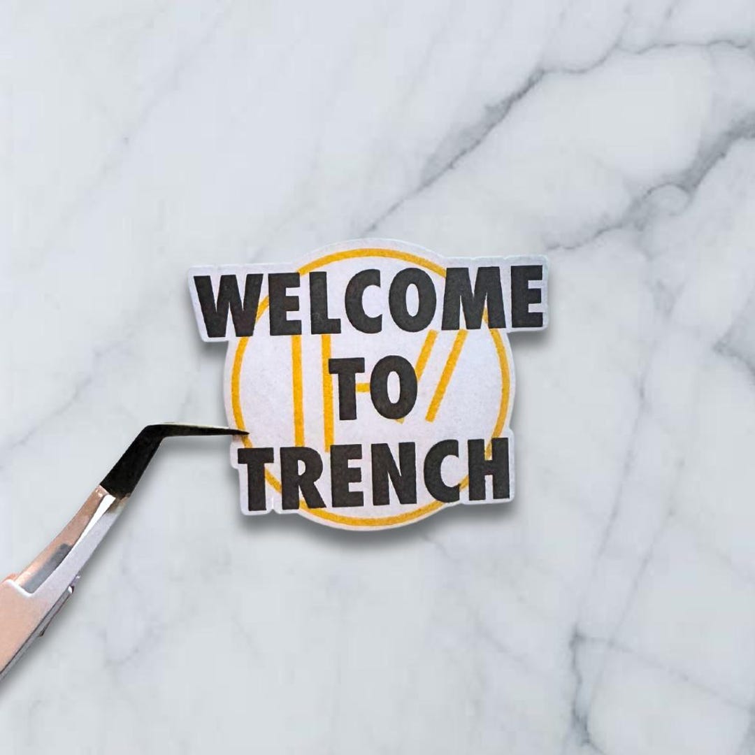 Welcome to Trench Sticker - Etsy