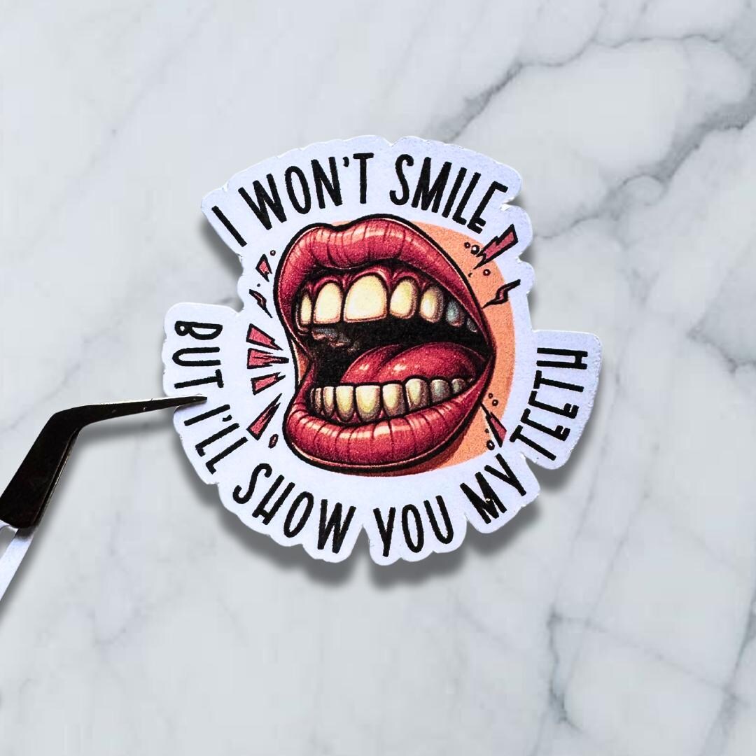 I Won't Smile Nightmare Halsey Sticker - Etsy