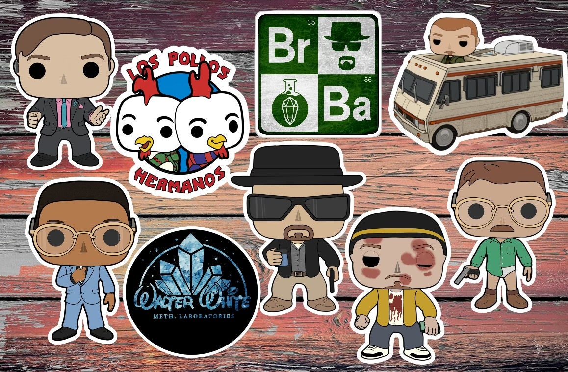 9 Breaking Bad Stickers | Heisenberg Walter White | Jesse Pinkman ...