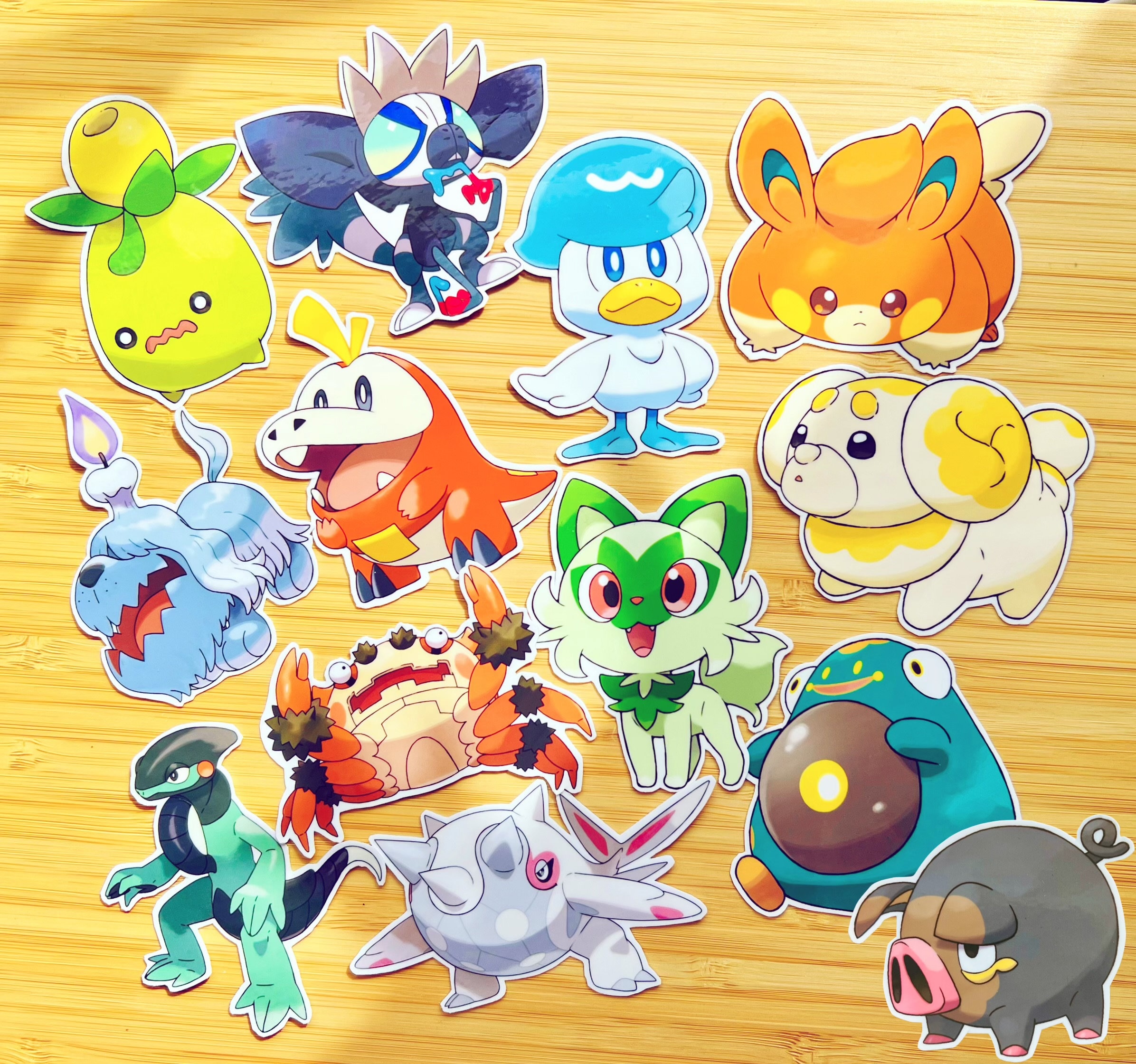 NEW Paldea Pokémon Scarlet & Violet Generation 9 Sticker Pack of 13 - Etsy