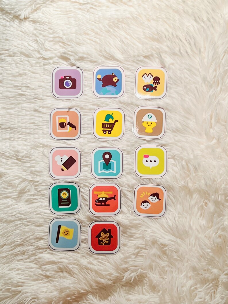 14 Animal Crossing New Horizons Nook Phone Apps Vinyl Stickers | ACNH ...