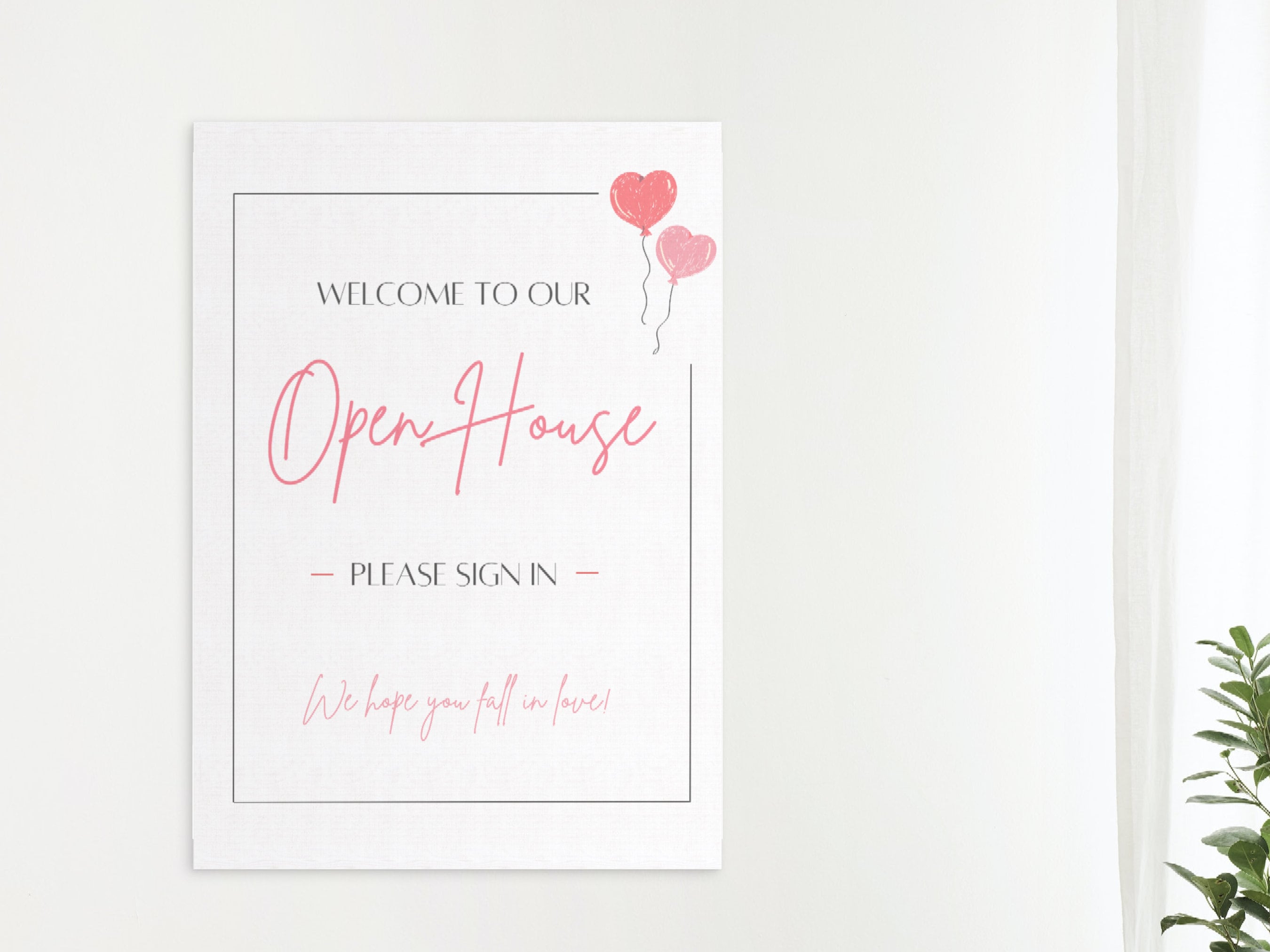 Valentines Day Open House Bundle | Customizable Open House Flyer | Sign ...