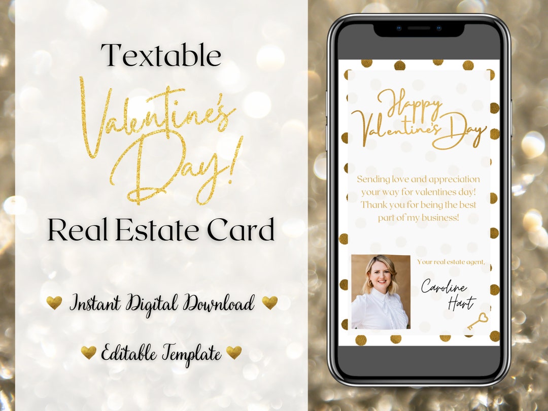 Real Estate Valentines Day | Textable Valentines Card | Digital ...