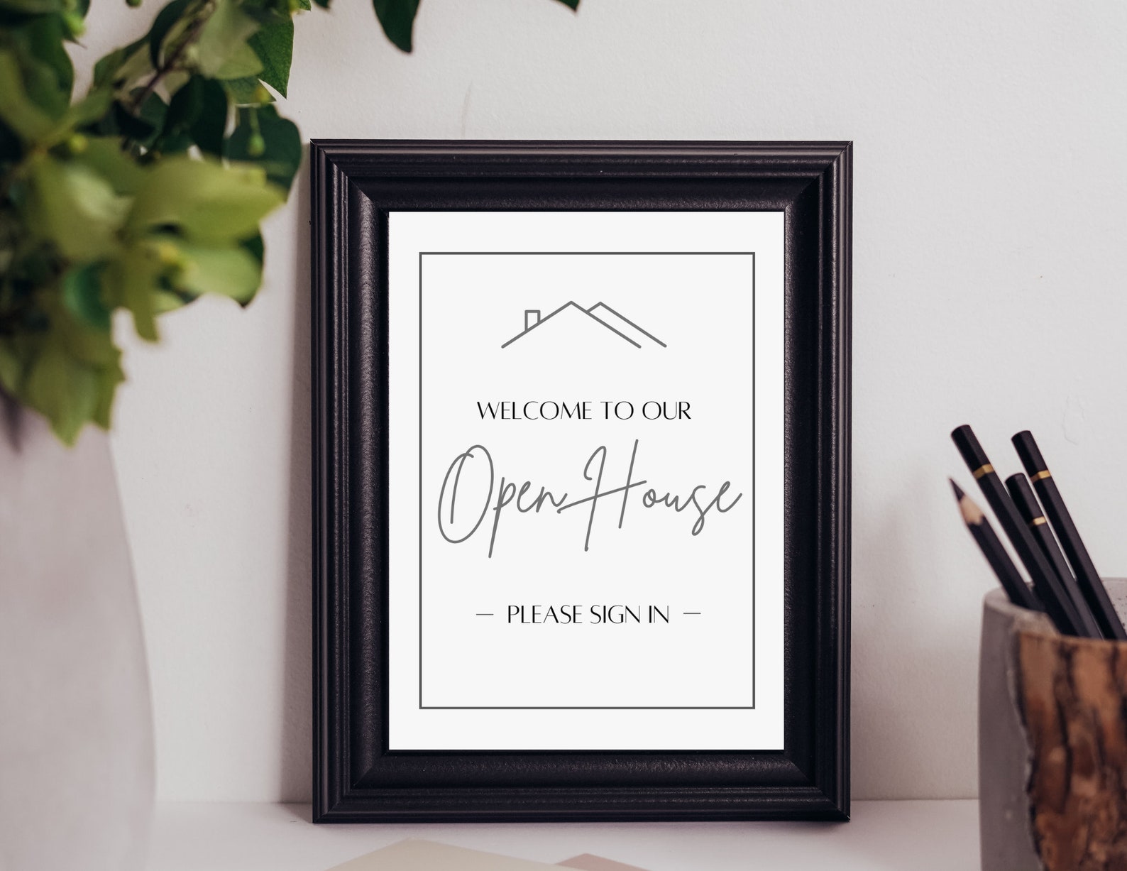 Open House Sign in Sheet | Feedback Form | Welcome Sign | Real Estate ...