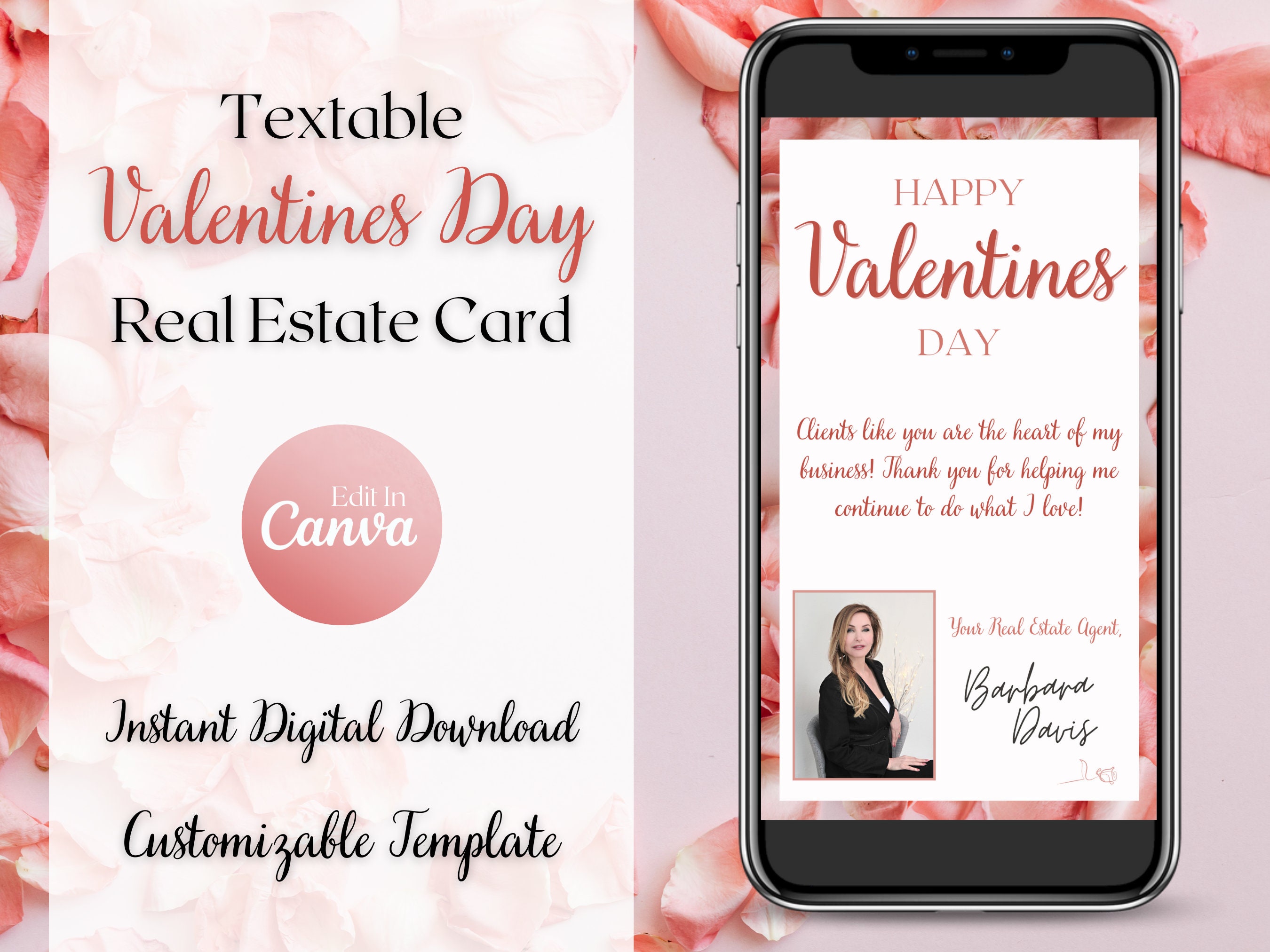 Real Estate Valentine Card Textable Real Estate Card Realtor Valentines ...