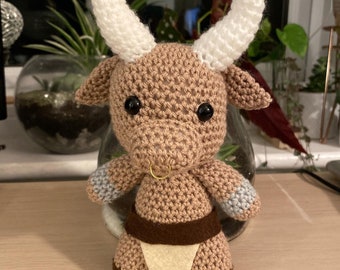 Mortimer the Baby Minotaur Crochet Amigurumi Pattern - Etsy