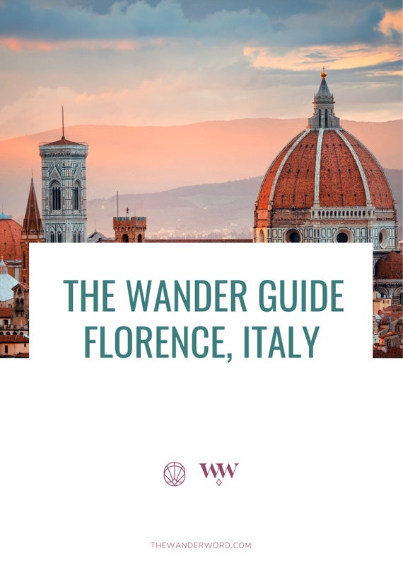 The Wander Guide: Florence Italy - Etsy