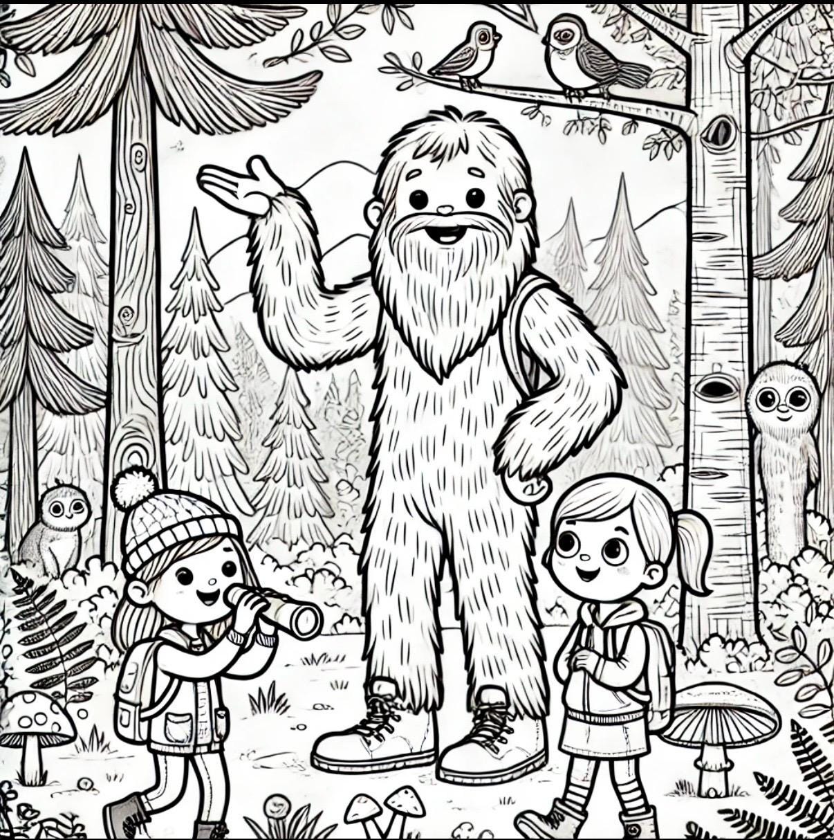 Folklore Friends 11 Page Printable Coloring Book | A4 Digital Download ...