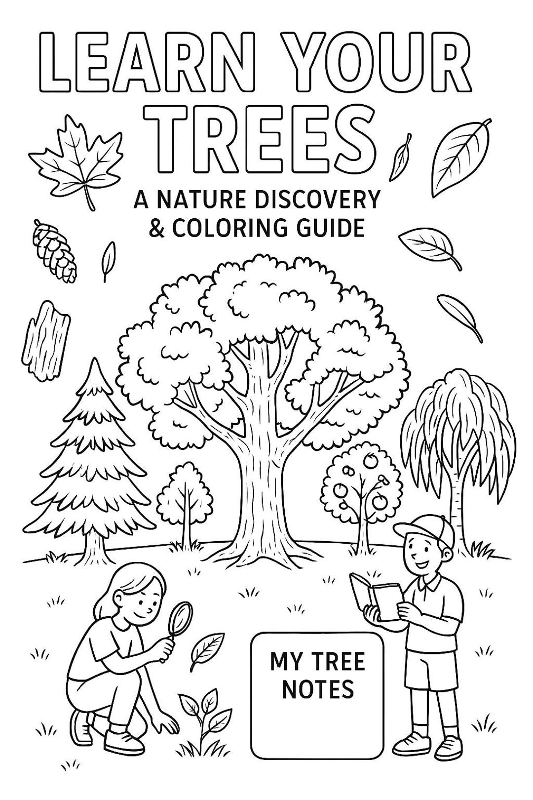 Learn Your Trees | Printable Nature Study Coloring Pages | Homeschool ...