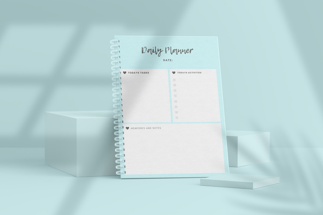 Daily to Do List, Instant Download, Blue Aesthetic, Minimal ...