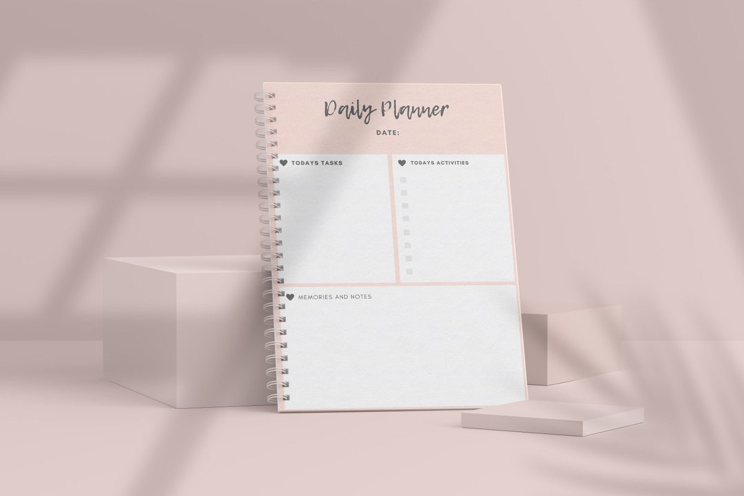 Daily to Do List, Instant Download, Pink Aesthetic, Minimal ...