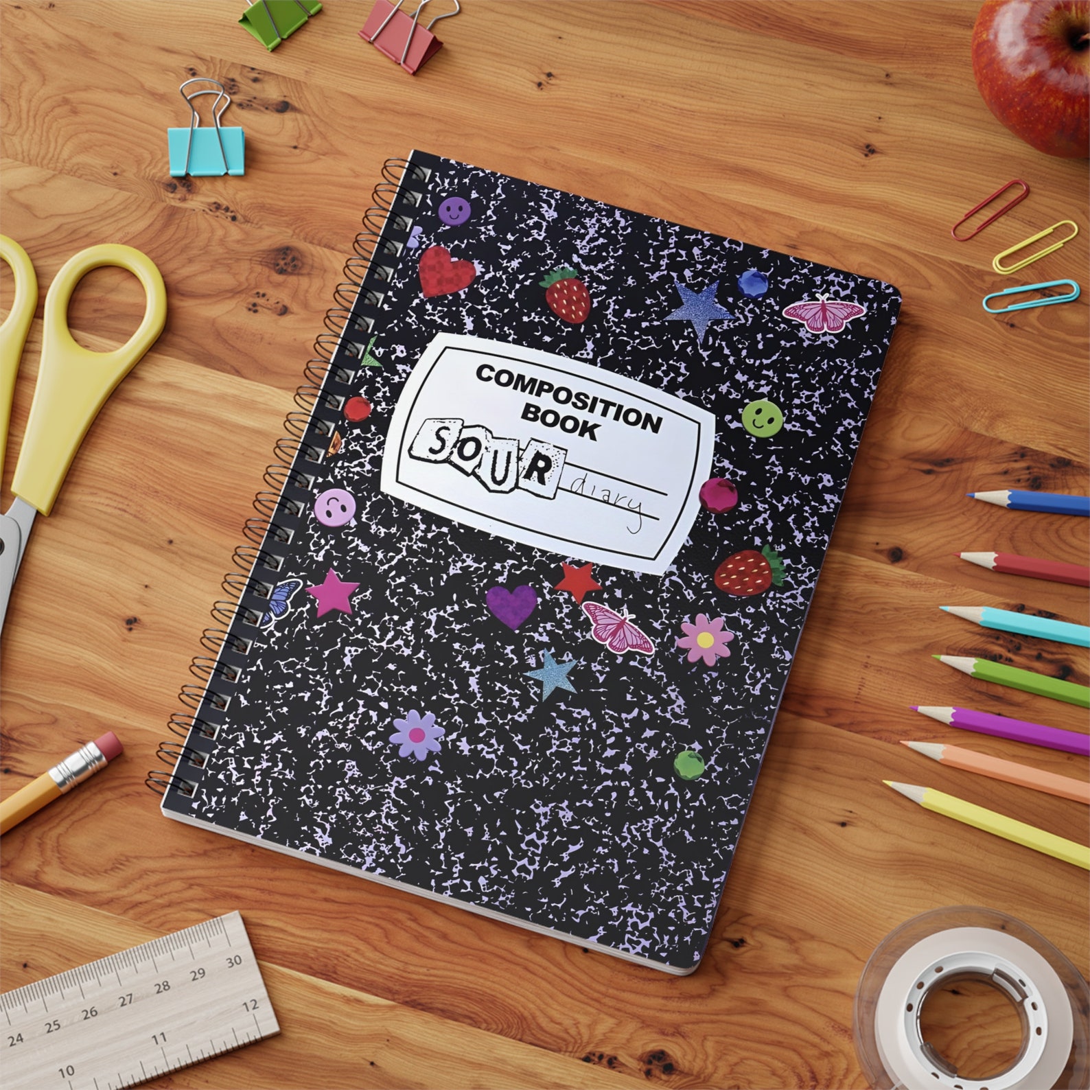 Olivia Rodrigo Notebook | Sour Vibes Pop Music Journal | Album Art ...